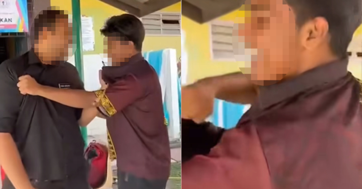Video Shows 14-Year-Old Student Threatening & Punching Teacher In Kajang