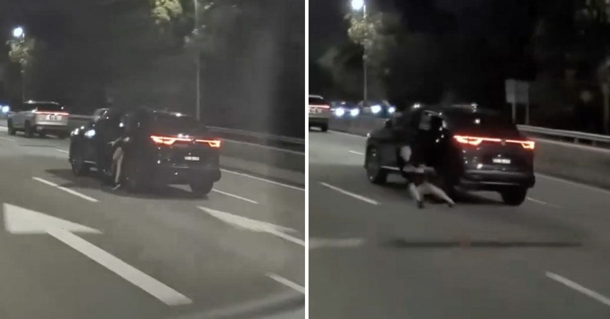 Dashcam Shows Woman Jumping Out Of A Moving Car On Sprint Expressway