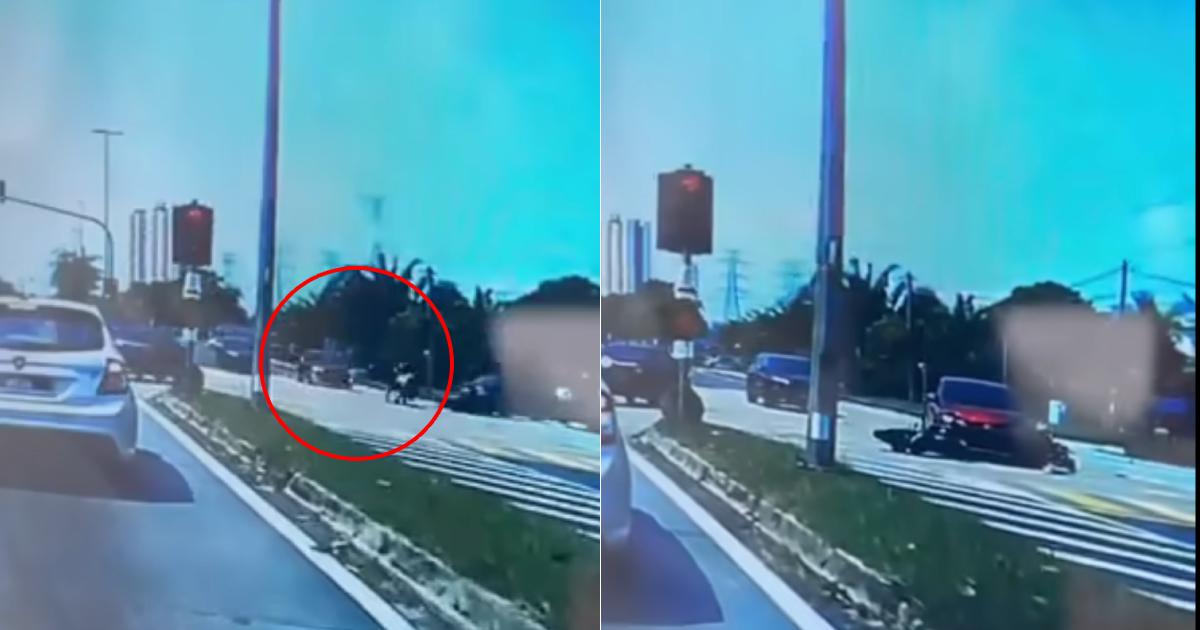 Video Shows Myvi Running Red Light Before Crashing Into Couple On ...