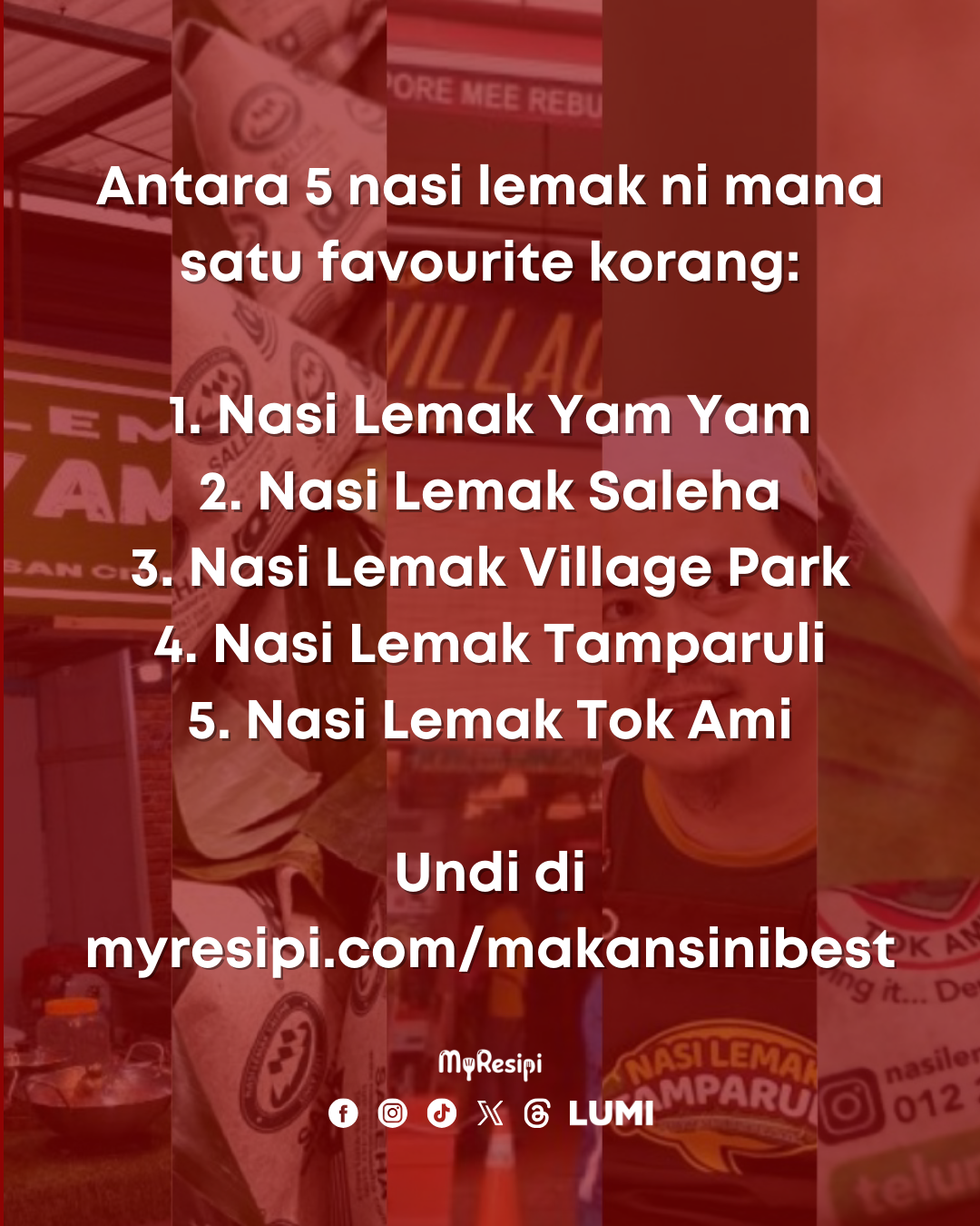 Voting Is Now Open For Klang Valley’s Best Nasi Lemak. Here Are The Top ...