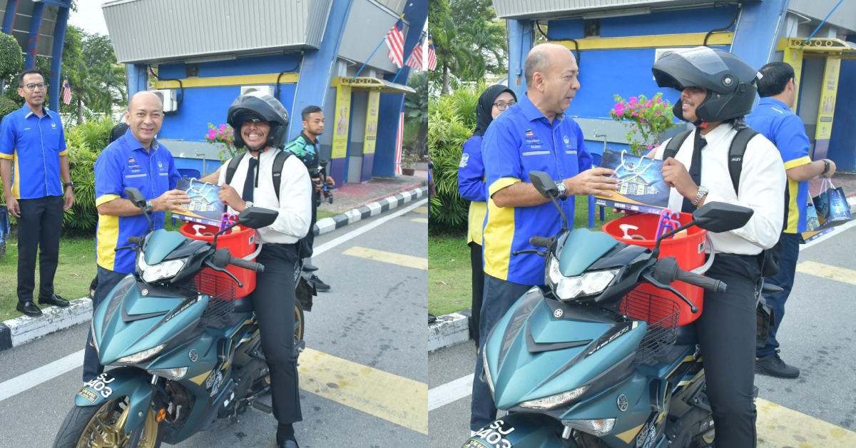 Malaysian Student Rides 8 Hours By Motorcycle To Attend First Day At ...