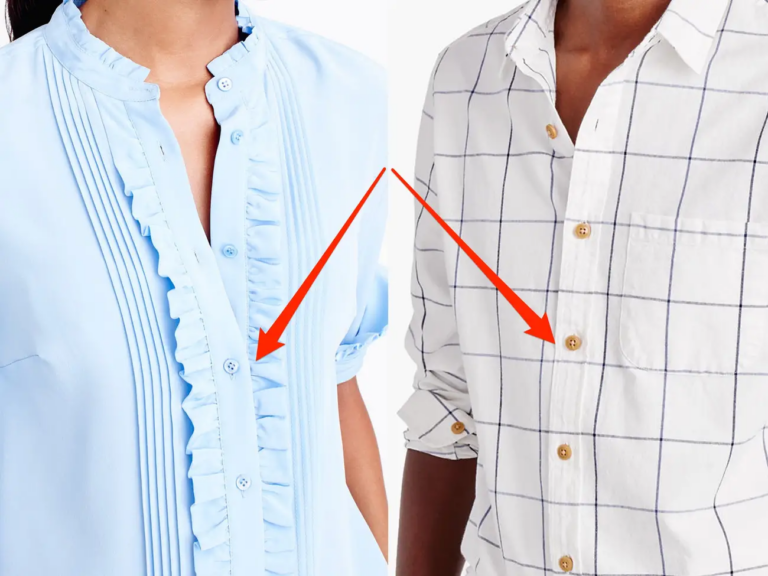 Here’s Why Buttons On Men’s And Women’s Clothes Are On Different Sides