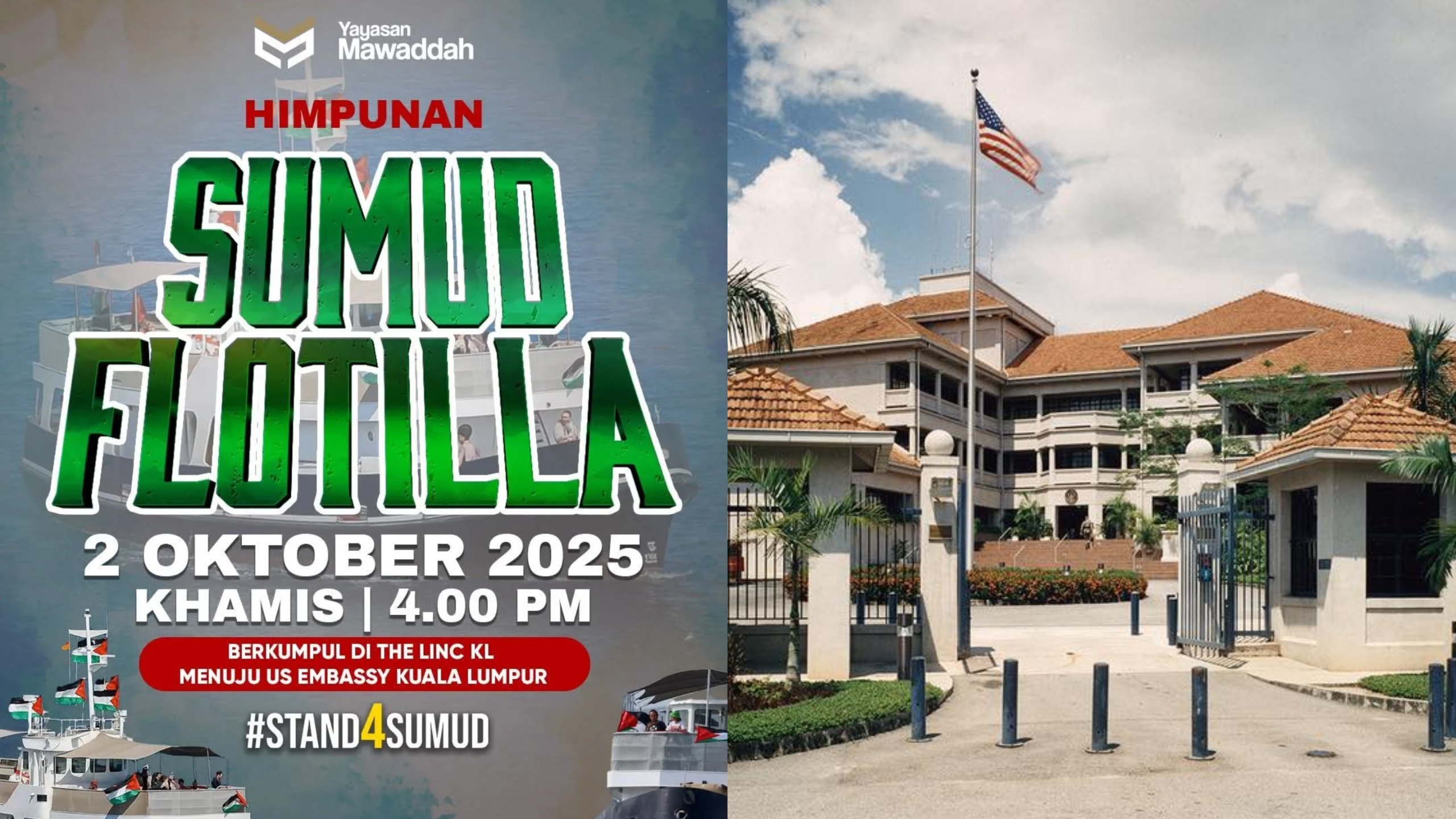Rakyat Malaysia Bakal Berhimpun Depan Kedutaan AS Jam 4 Petang Ini ...