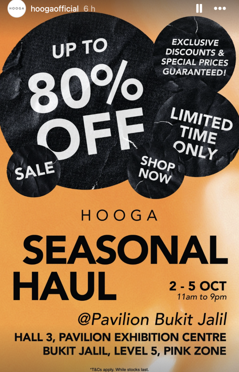 Hooga Is Having Its Seasonal Haul Now Until 5 October With Up To 80% Off
