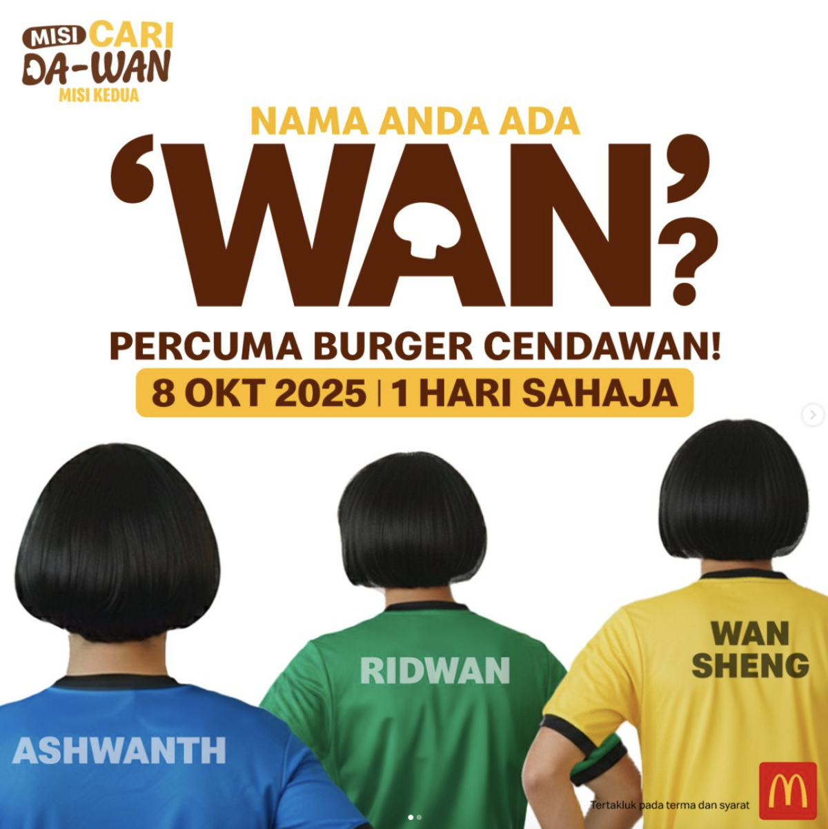 Nama Anda Ada ‘Wan’? Anda Mungkin Da-Wan Yang Dapat Burger Percuma ...