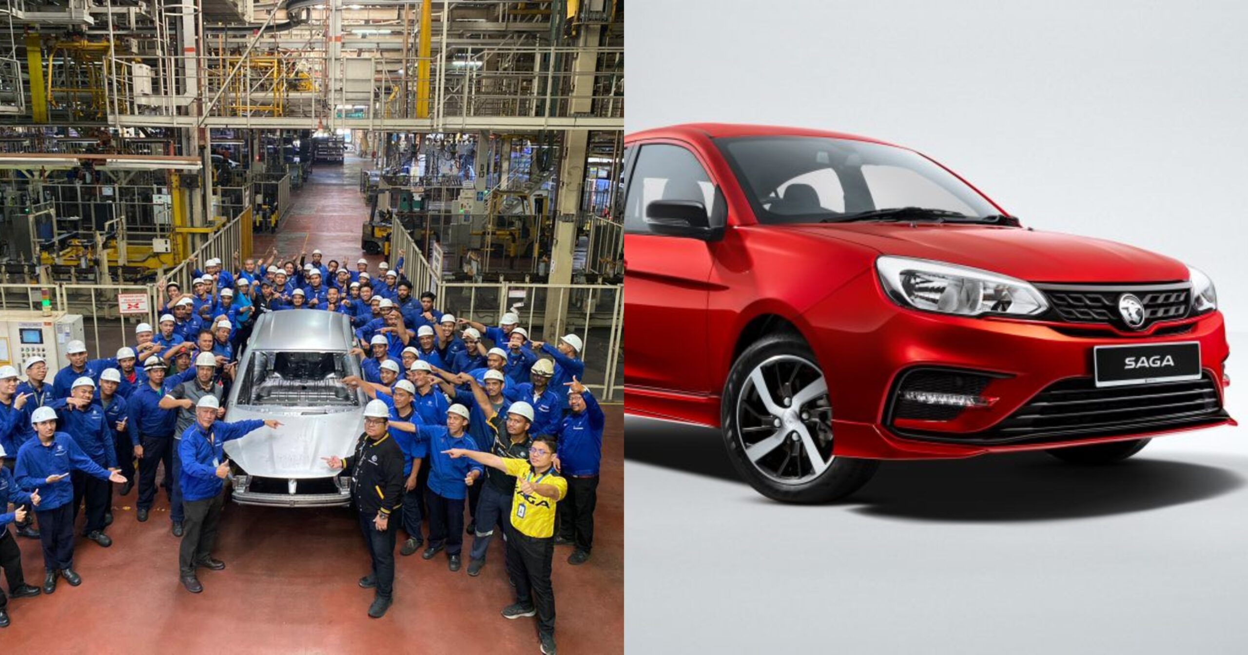 Pengeluaran Model Proton Saga Terakhir Di Kilang Shah Alam Selepas 40 Tahun
