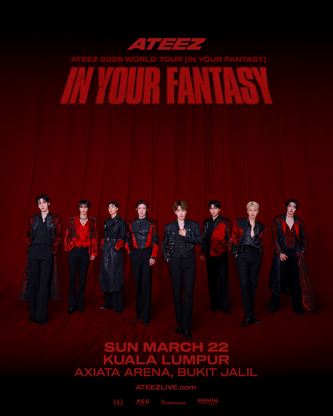 ATINY, It’s Official! ATEEZ Is Bringing Their World Tour To Kuala Lumpur