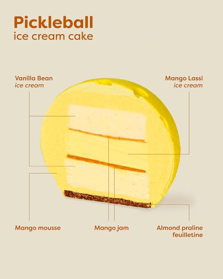 Inside Scoop Jumps On The Pickleball Craze With A Sweet New Ice Cream Cake