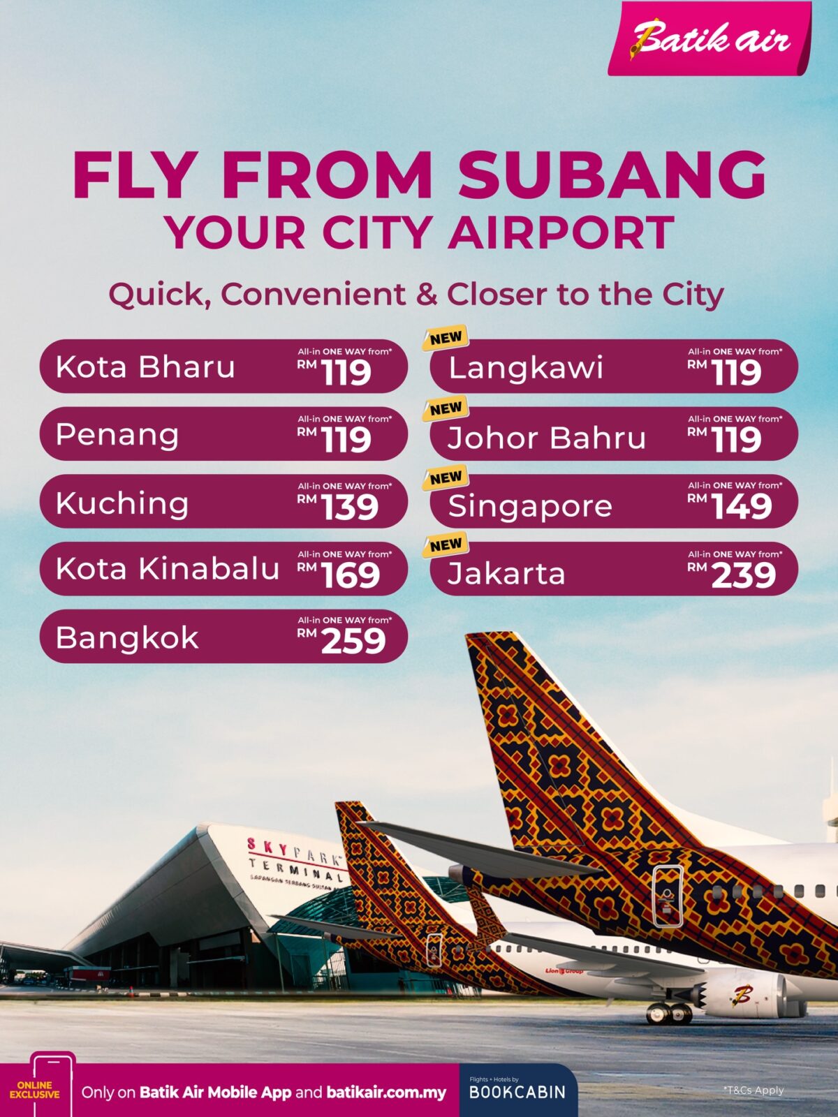 Batik Air Now Flies From Subang To Singapore, Jakarta, Johor Bahru ...