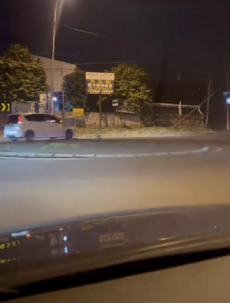 Sabah Drivers Stumble Upon ‘Smol’ Christmas Tree In The Middle Of ...