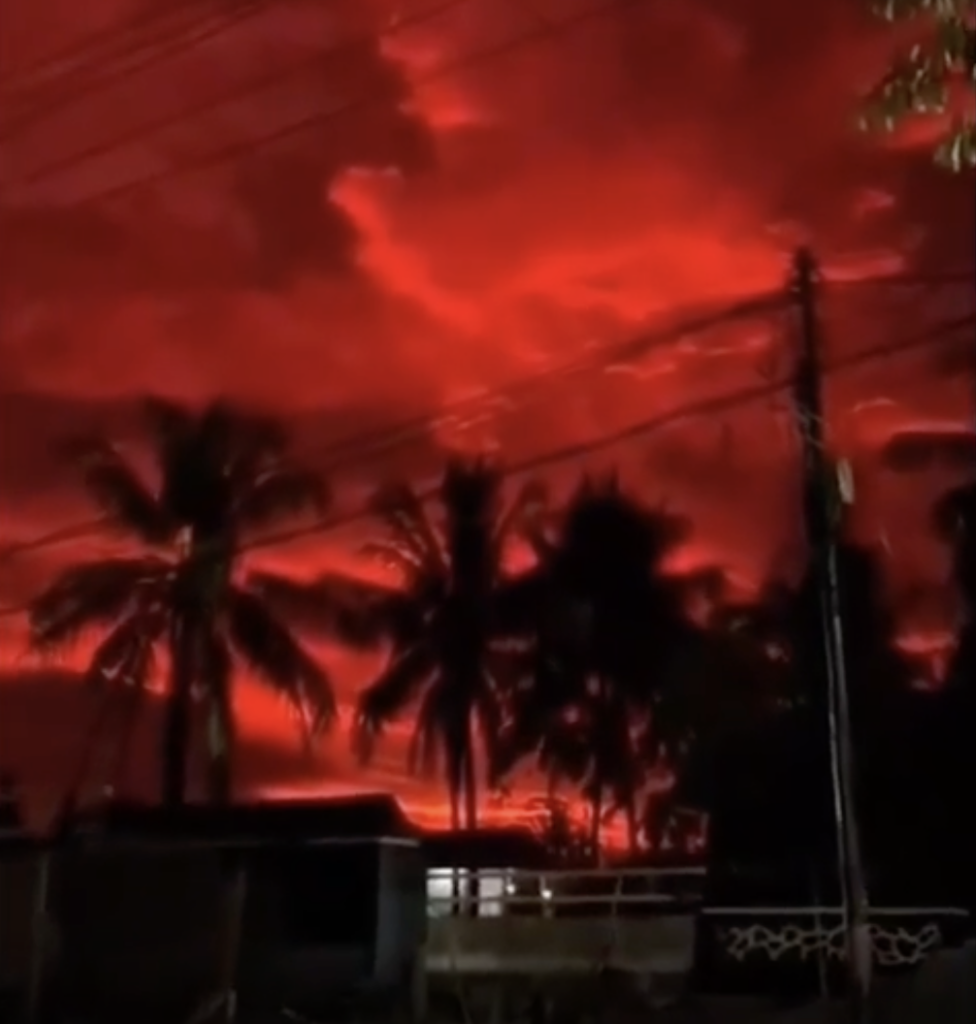 Skies In Indonesia Turn Blood Red In Rare Optical Phenomenon