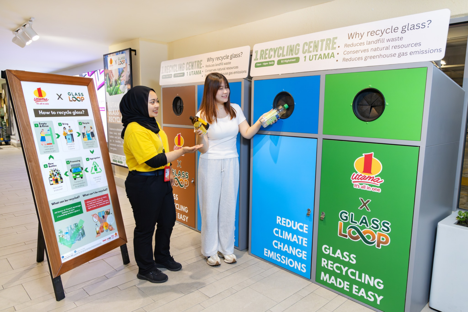 Too Many Glass Bottles At Home? 1 Utama Now Lets You Drop Them In ...