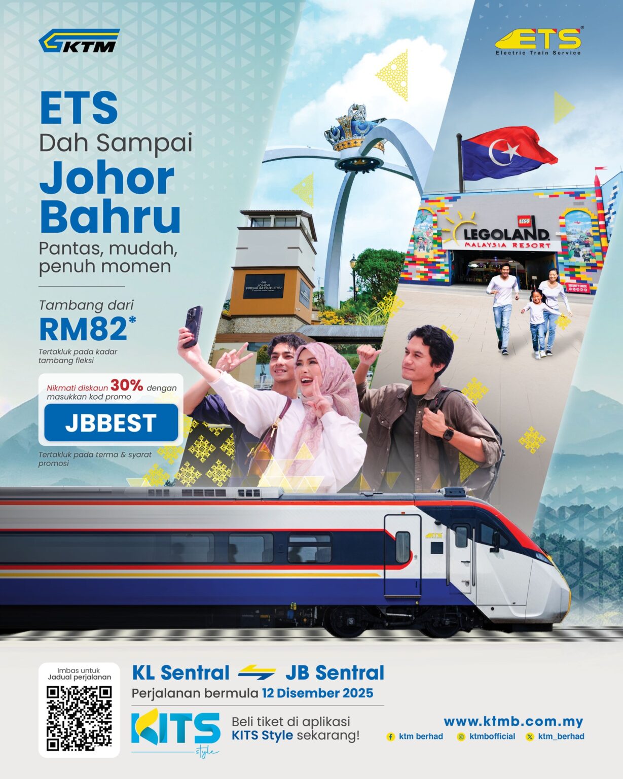 KTMB Tawar Diskaun 30% Sempena Pelancaran ETS Ke JB Sentral Sehingga 11 ...