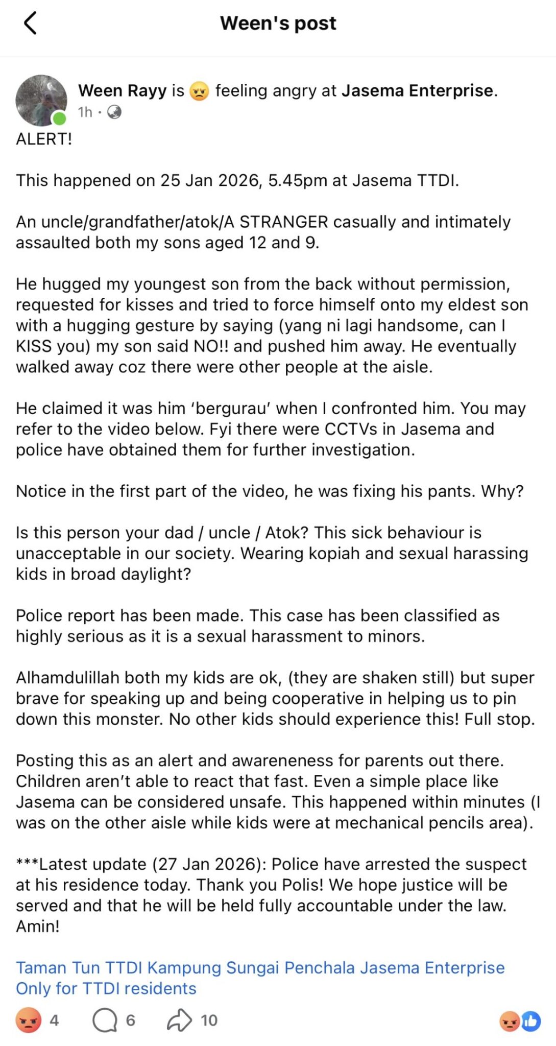 Wanita Berang Anak Tiba-Tiba Dipeluk & Dicium Pak Cik ‘Paedophile’ Di ...