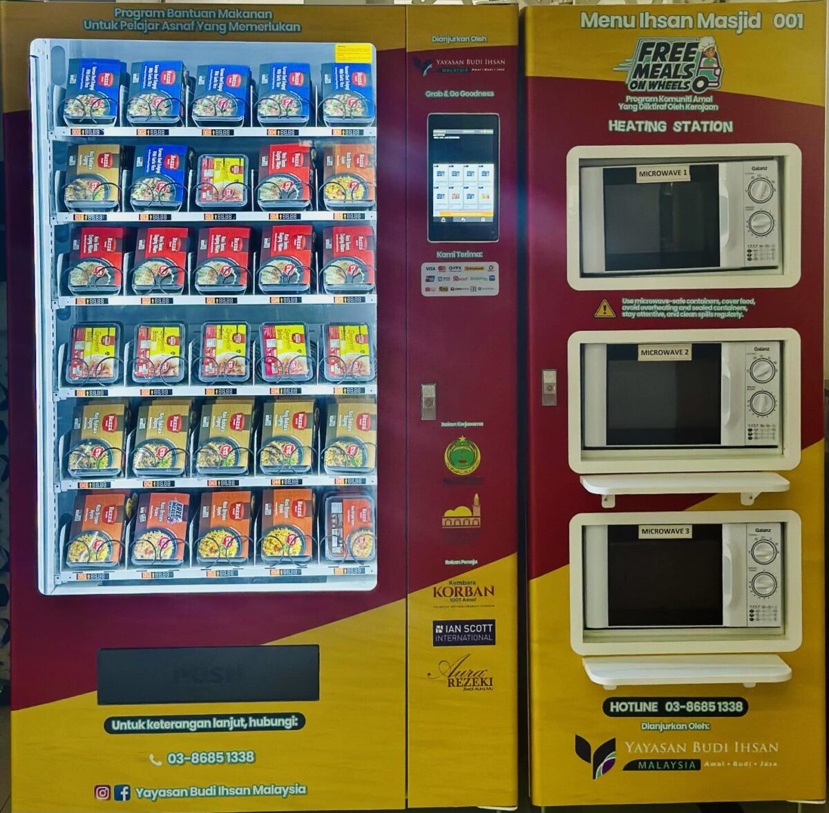 Masjid Seksyen 7 Di Shah Alam Sediakan Vending Machine ‘Free Meals ...