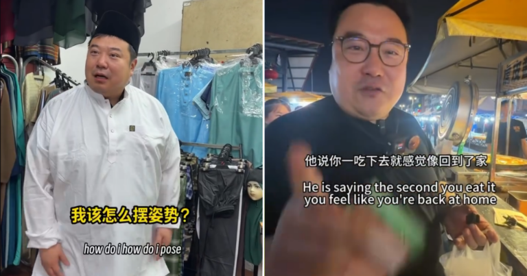 [WATCH] ‘Chinese Trump’ Dons Baju Melayu And Explores KL With Family