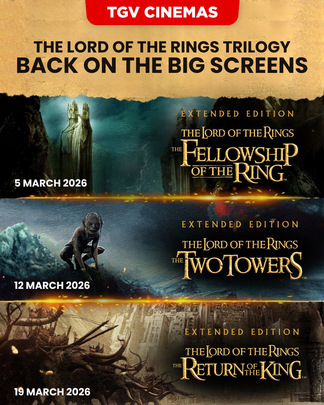 GSC & TGV Are Bringing ‘The Lord Of The Rings’ Back To The Big Screen ...