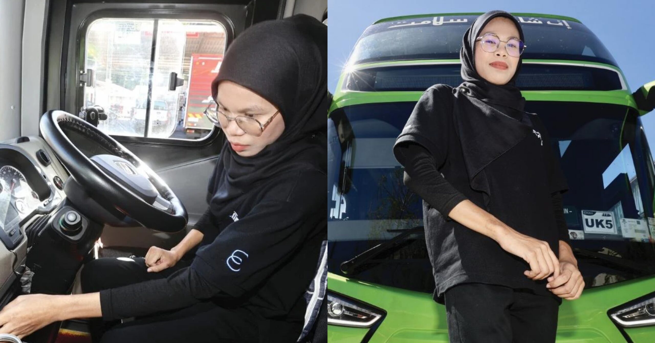 Ibu Tunggal Usia 26 Tahun Gigih Pandu Bas Ekspres Untuk Sara Dua Orang Anak