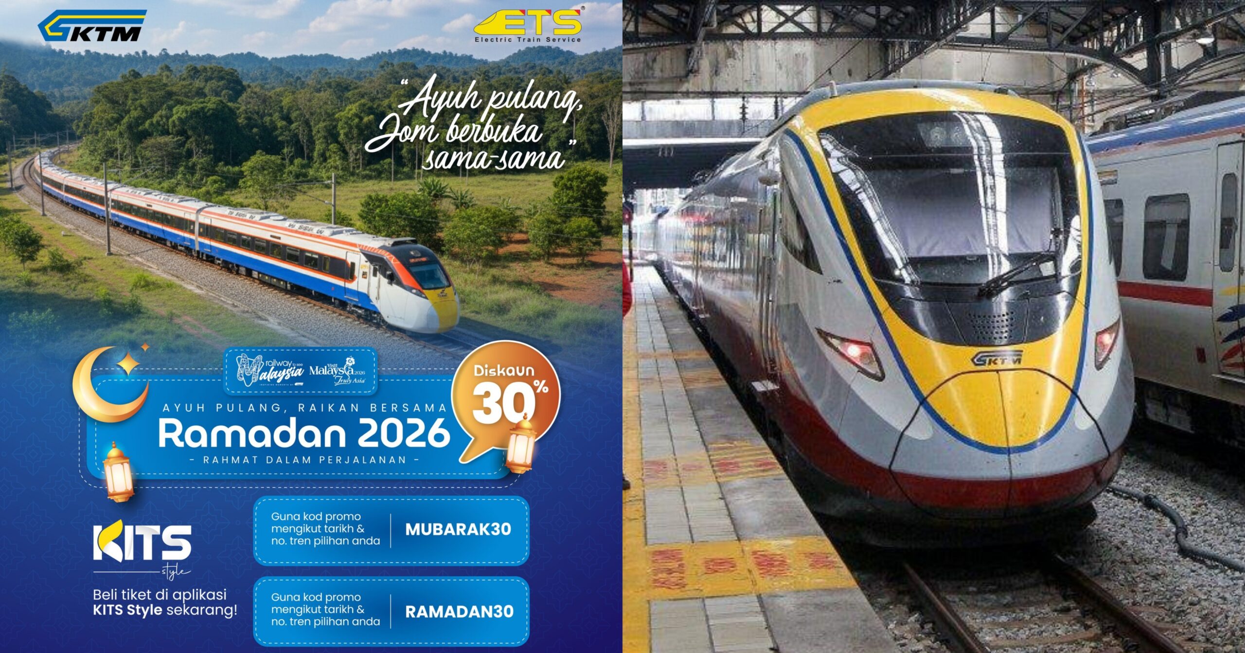 KTMB Panjangkan Tempoh Diskaun 30% Untuk Semua Laluan ETS Sepanjang ...