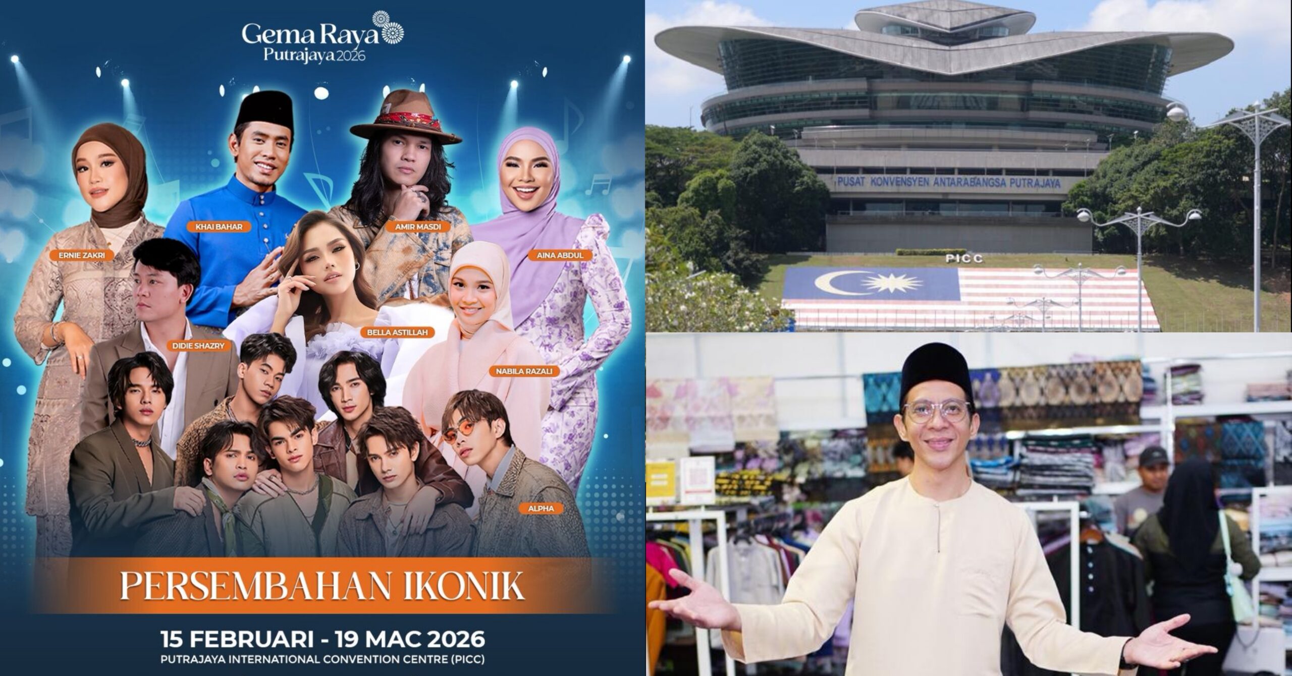 Gema Raya Putrajaya 2026, Barisan Artis Popular Bakal Gegarkan PICC ...