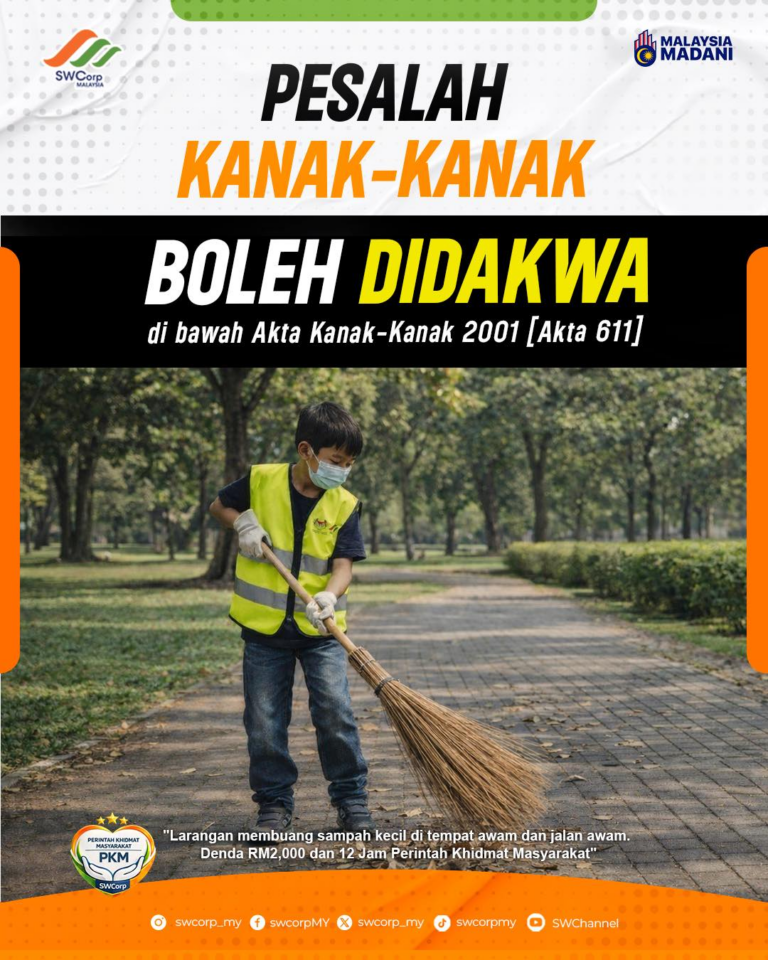 Kanak-Kanak Juga Dikenakan Perintah Khidmat Masyarakat Jika Buang ...