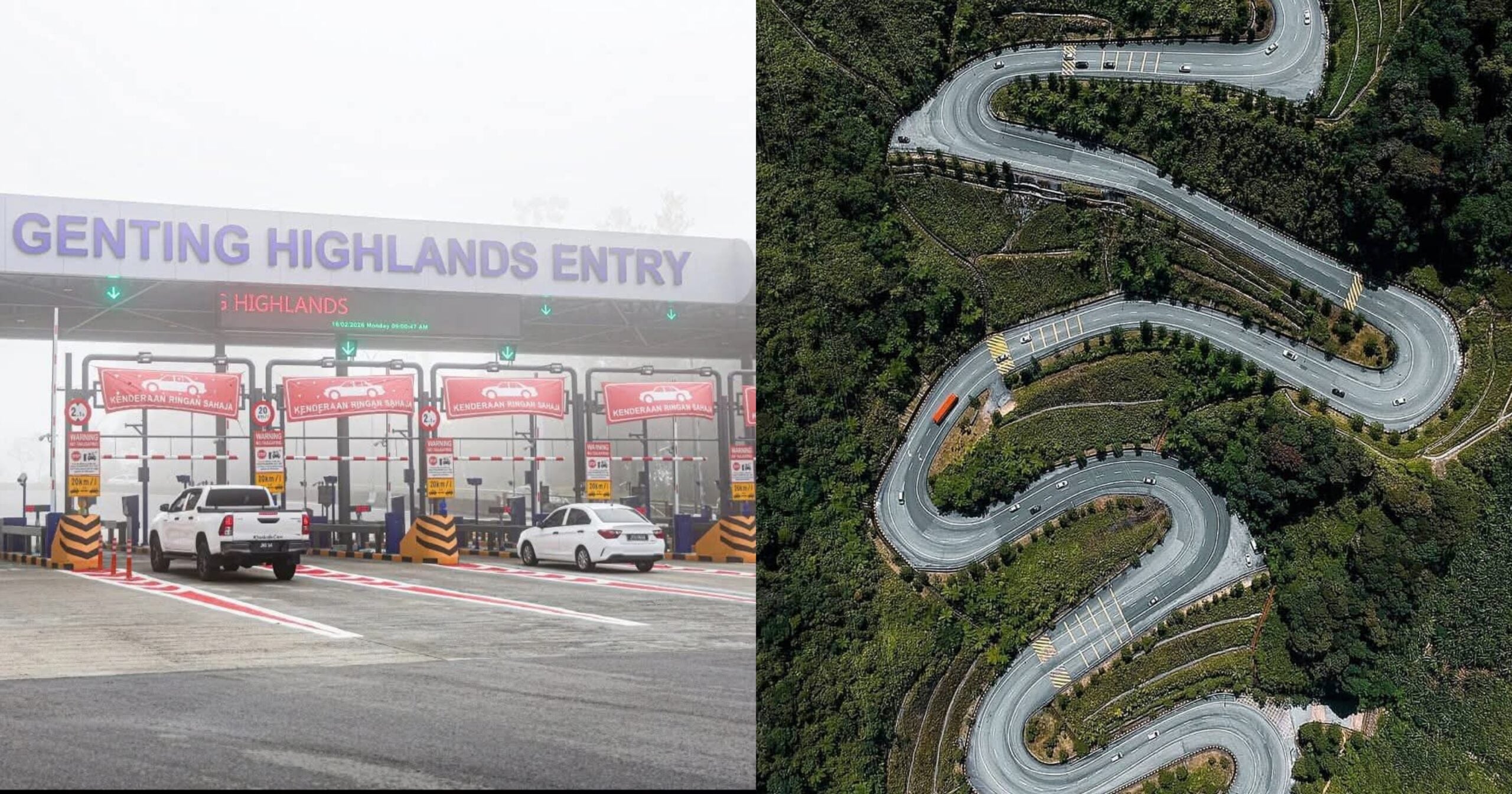 Pengguna Kereta Kena Bayar RM5 Guna Jalan Genting Bermula Khamis Ini