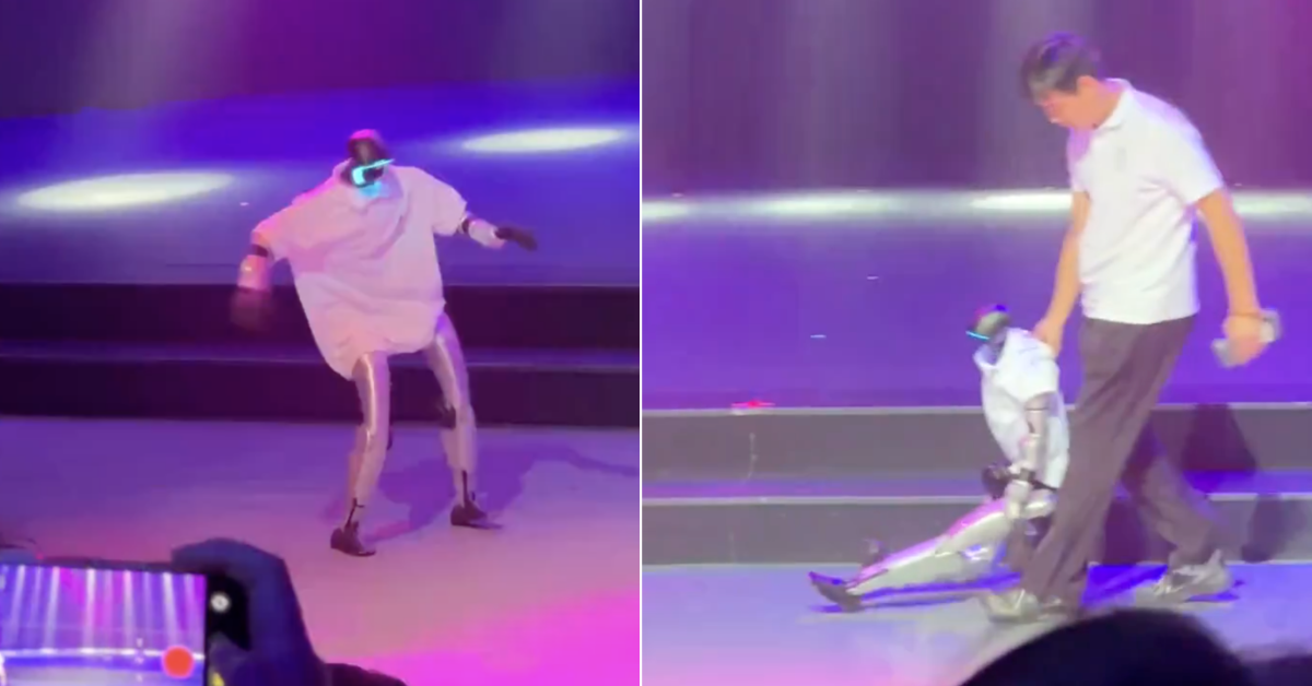 “Michael Malfunction” — Robot Falls During Michael Jackson Performance ...