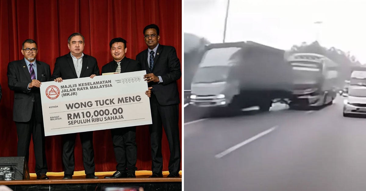Lorry Driver Awarded RM10,000 For Saving Out-of-Control Bus With 21 ...