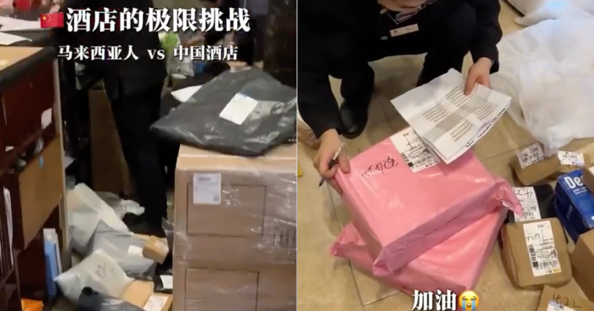 Malaysian Tourists Called Out For Sending 1,200 Parcels To China Hotel ...