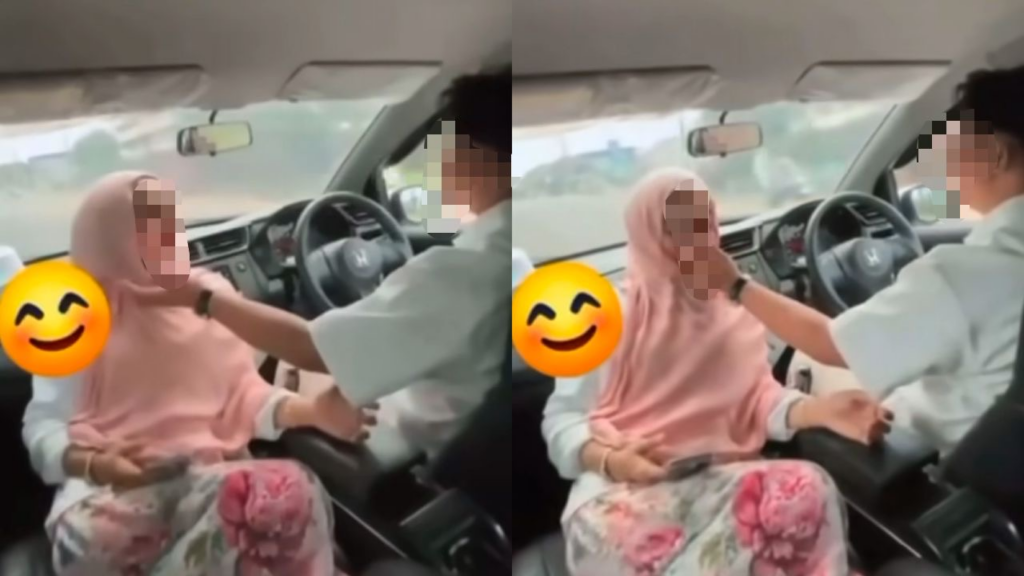 Padah Tayang Video ‘Bermanja’ Dalam Kereta, Pasangan Bakal Disaman JPJ