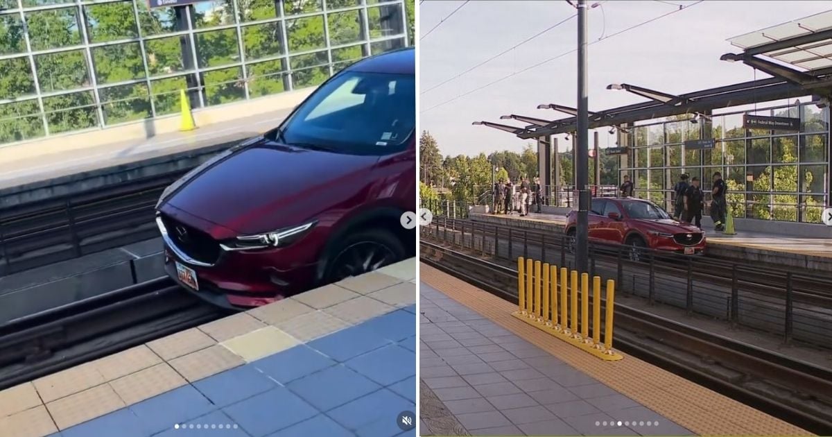 [VIDEO] Elderly Woman Drives Her SUV On Elevated Train Tracks After ...