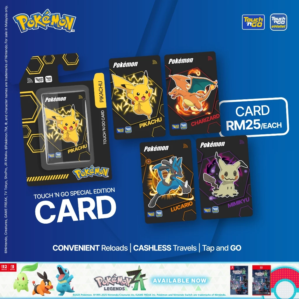 Touch ‘n Go Restocks 4 Fan Favourite Pokémon Cards Including Pikachu ...