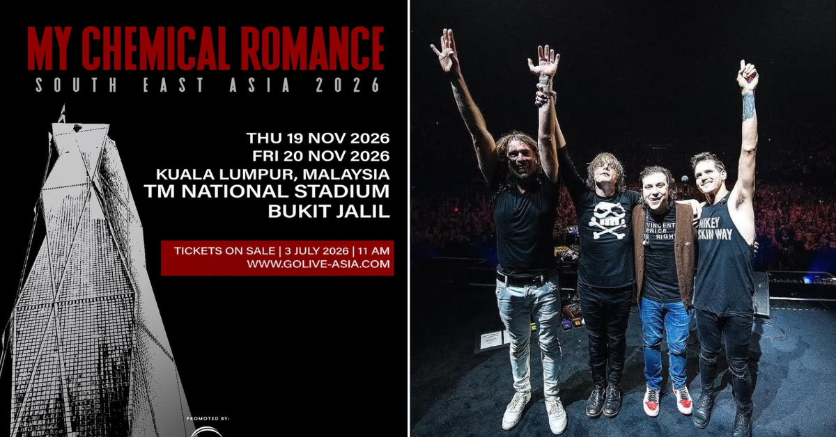 My Chemical Romance Releases New Batch Of Tickets For Their November KL ...